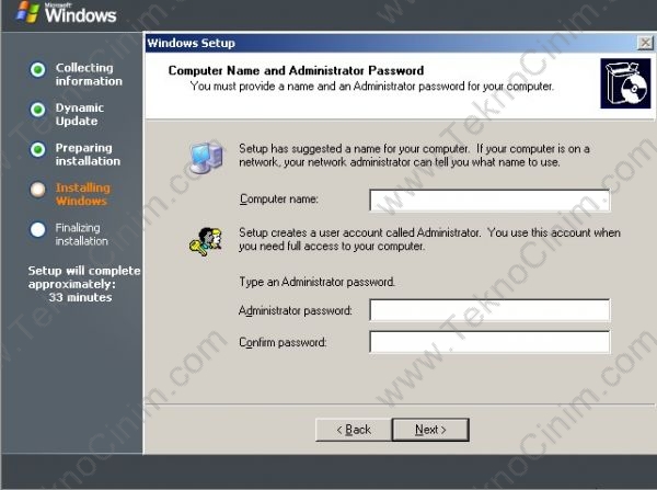 Windows Server 2003 Kurulumu - ..:::TeknoCinim:::..
